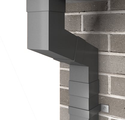 AluSwift Aluminium Rectangular Downpipe Guttering | Kytun